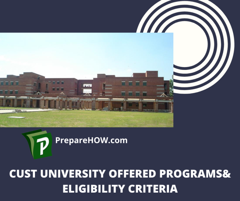 Cust University Offered Programs And Eligibility Criteria | Latest ...