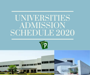 Admission Schedule Of 40 Universities In 2020 | Important
