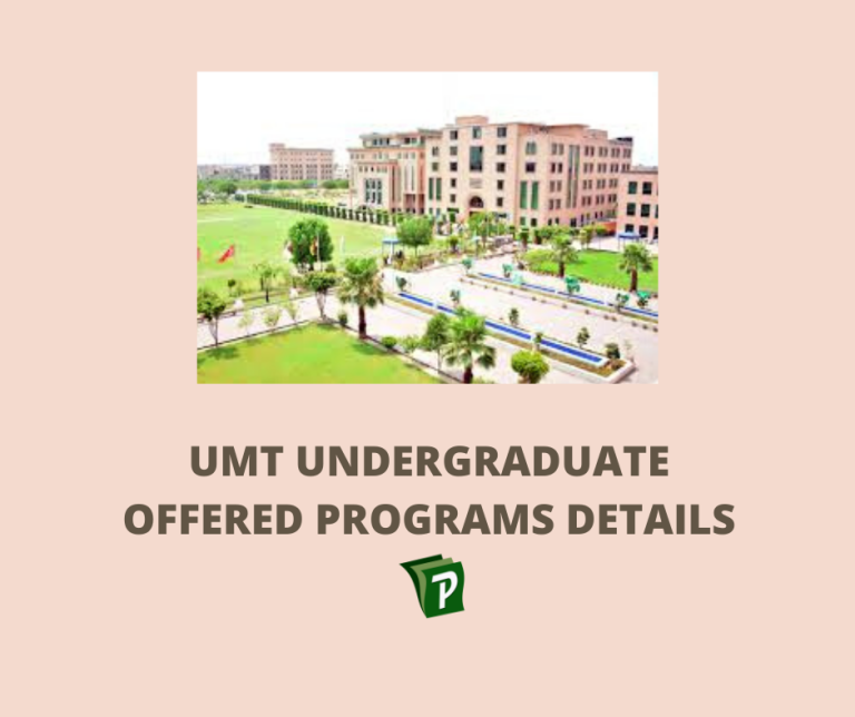 UMT Undergraduate Offered Programs Details | Important Details